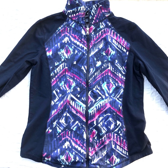 Chaps | Jackets & Coats | Chaps Zip Sport Jacket Navy Multicolor | Poshmark